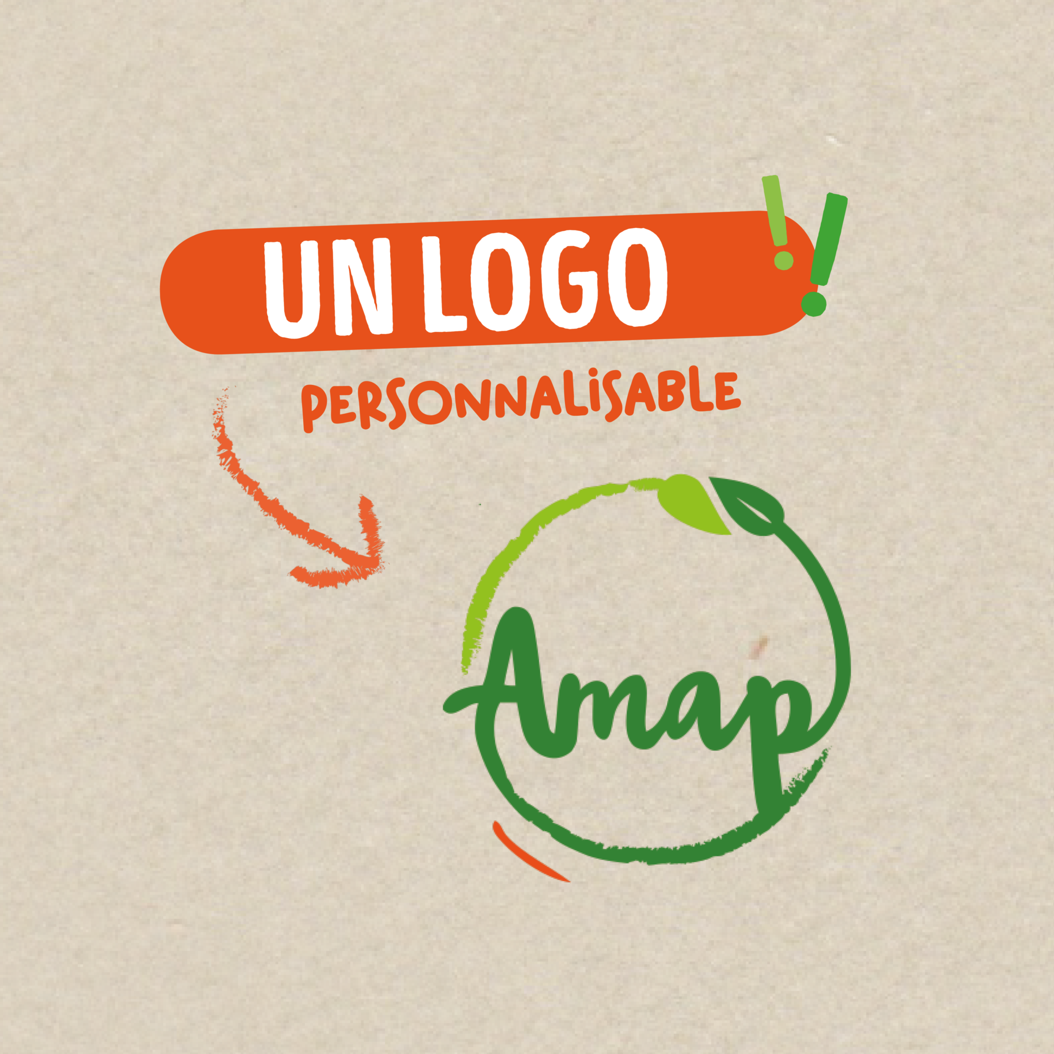 Un logo et un flyer personnalisables pour mon AMAP