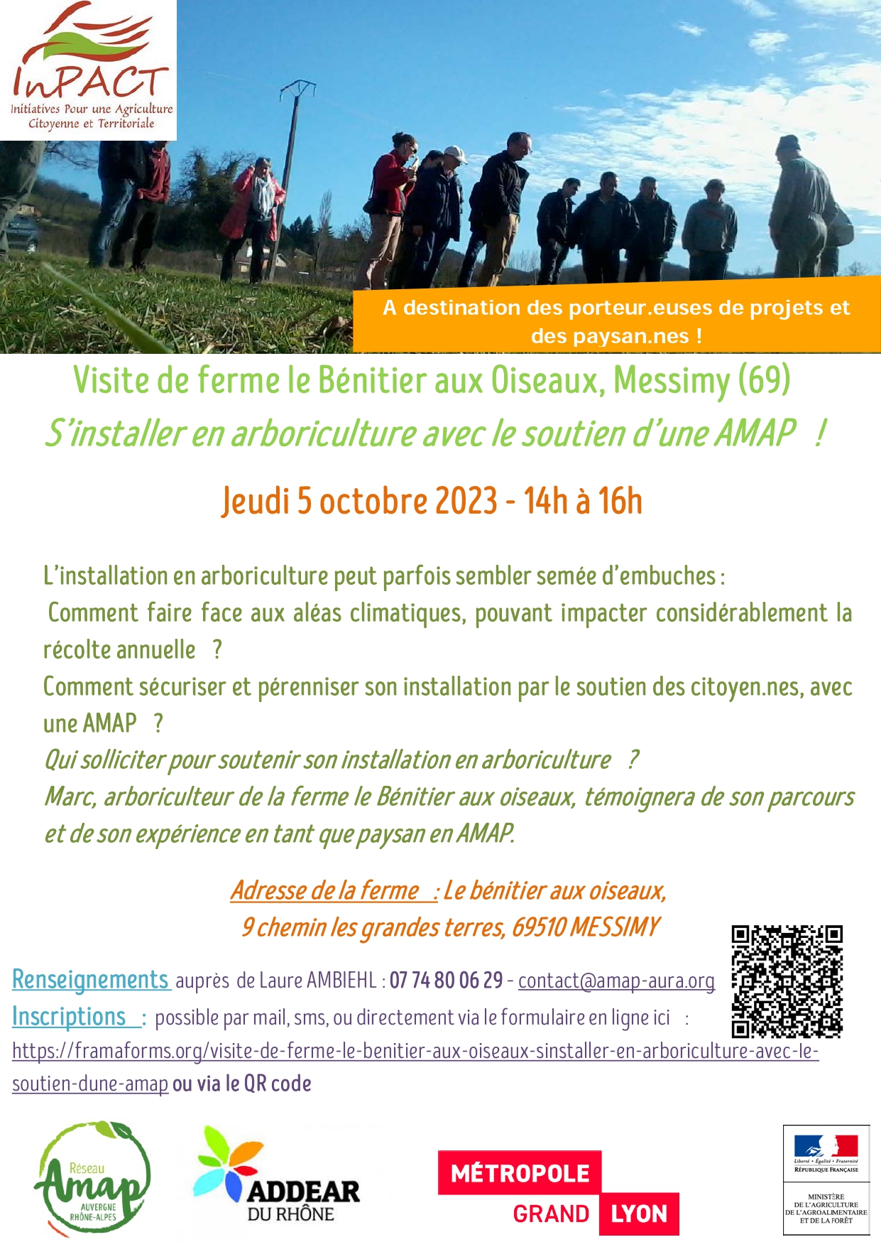 Visite de ferme : s’installer en arboriculture avec une AMAP